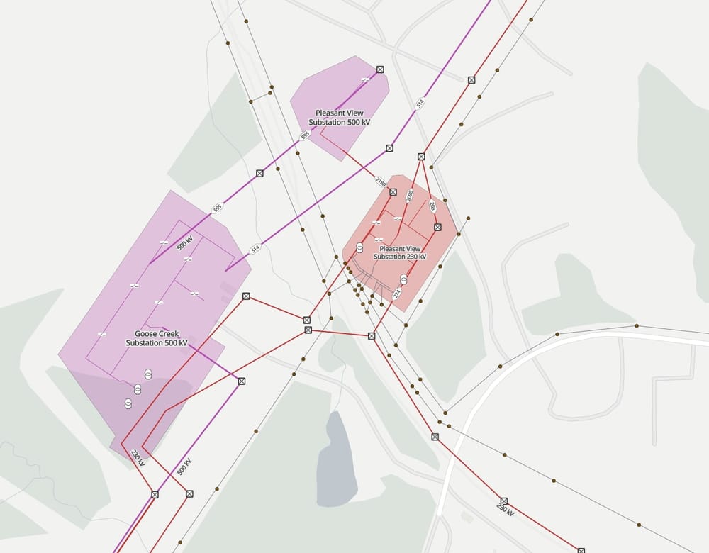 Analyzing LMPs with a Nodal Price Map