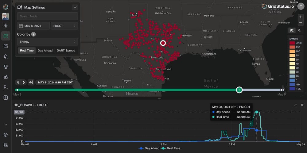 Analyzing LMPs with a Nodal Price Map
